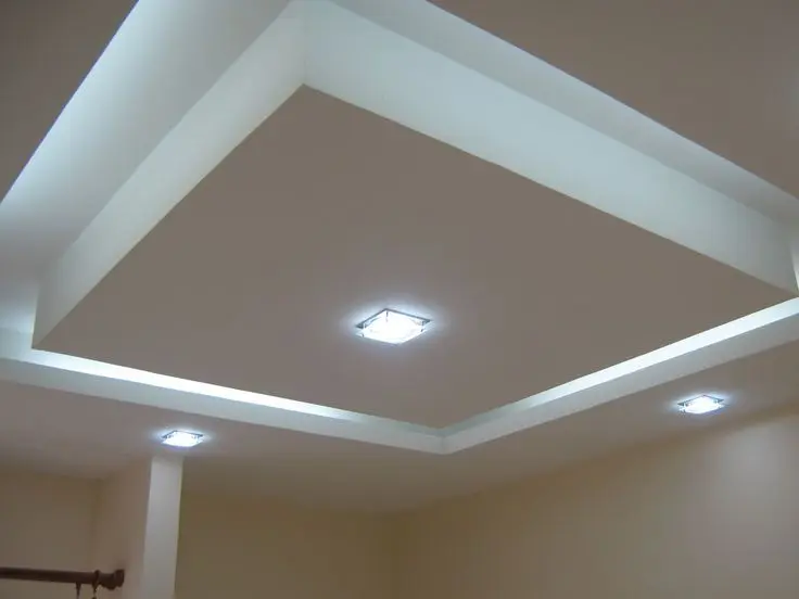 Cielo raso drywall con lámparas led para una iluminación eficiente y ...